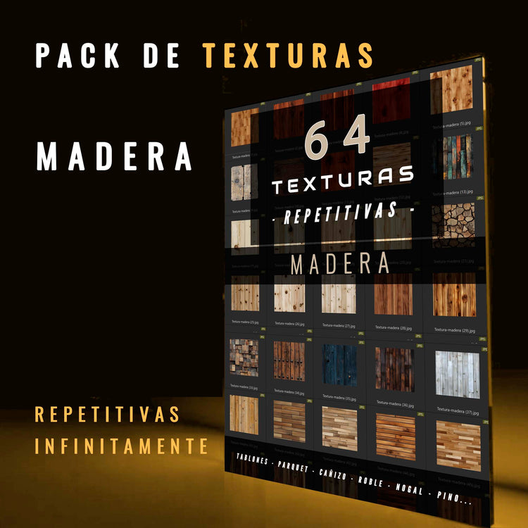 Pack de 64 Texturas de Madera Tileables – KlipArte
