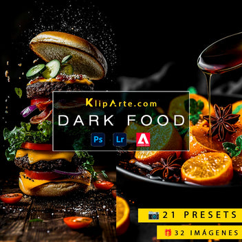 Pack de Presets Dark Food para Fotos Gastronómicas – KlipArte